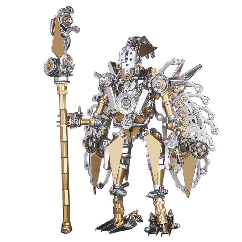 400+Pcs DIY Metal Mechanical Ancient 3D Fighting Solider Mecha Assembl