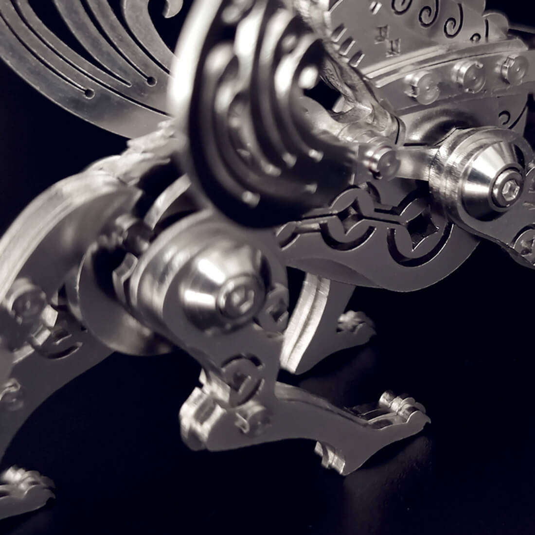 49PCS DIY Big Pixiu Mini 3D Metal Puzzle Model Assembly Kit Toys