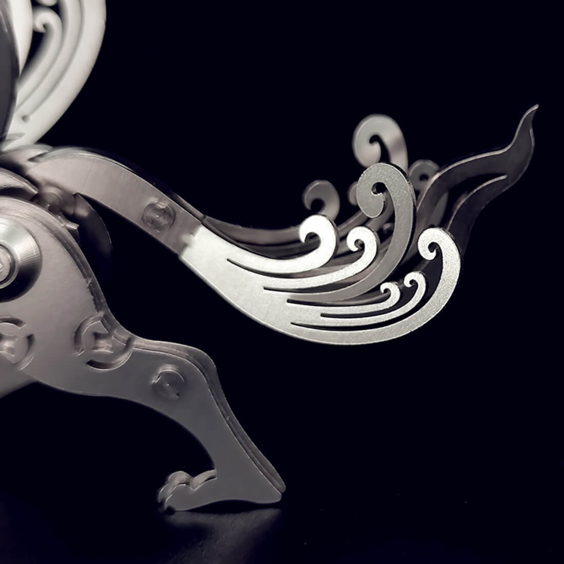 49PCS DIY Big Pixiu Mini 3D Metal Puzzle Model Assembly Kit Toys