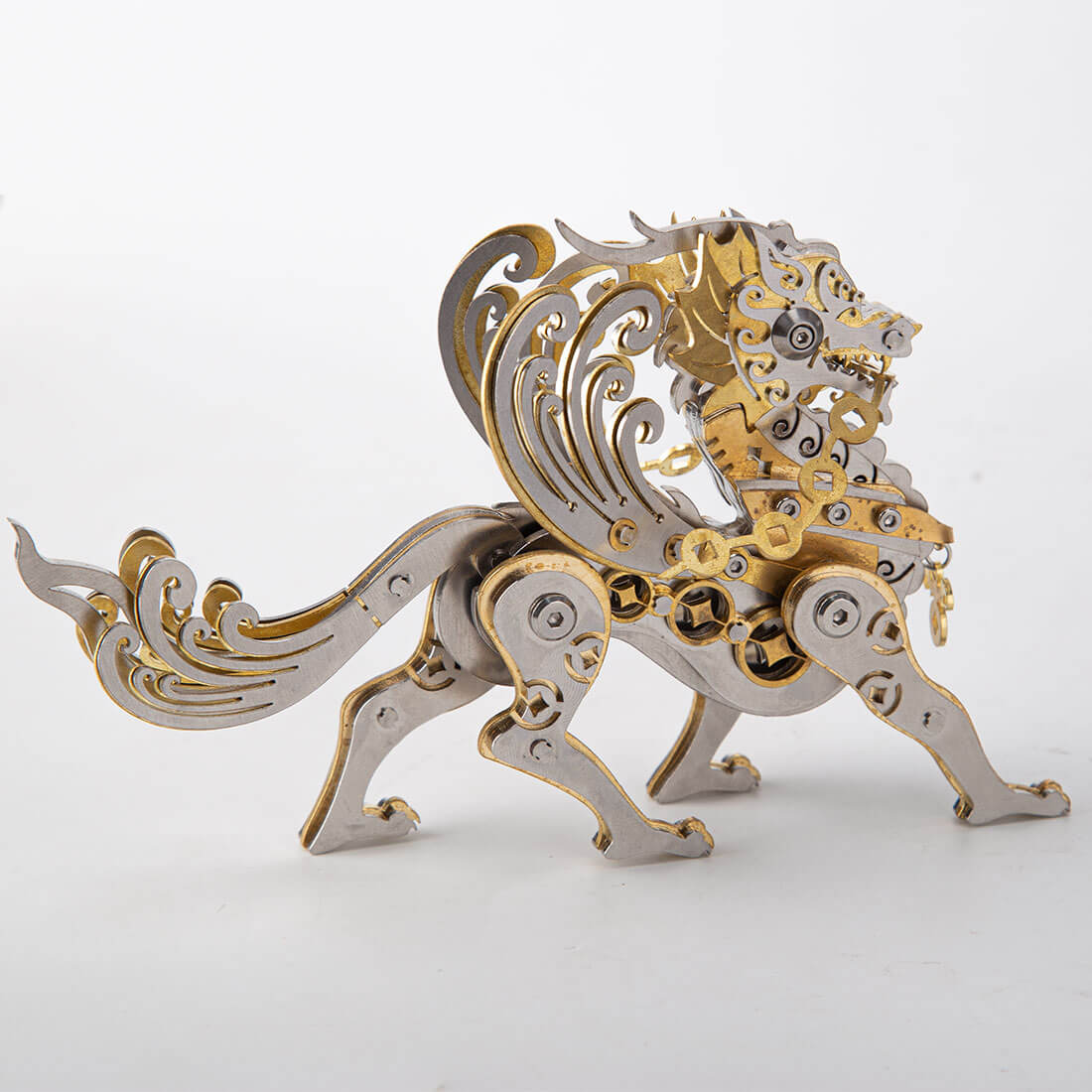 49PCS DIY Big Pixiu Mini 3D Metal Puzzle Model Assembly Kit Toys