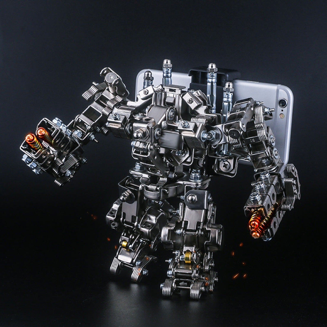 521Pcs 2in1 Multi-funtional Metal Snipper Mecha Soldier 3D Model Build