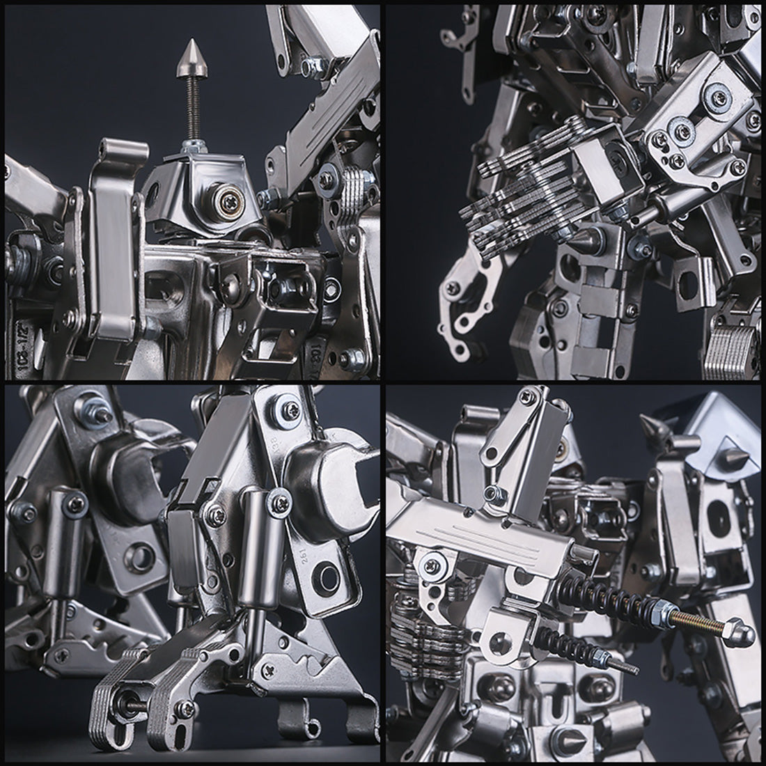 547Pcs 25cm 3D Metal Assembly Combat Mecha Figure Model Building Kit