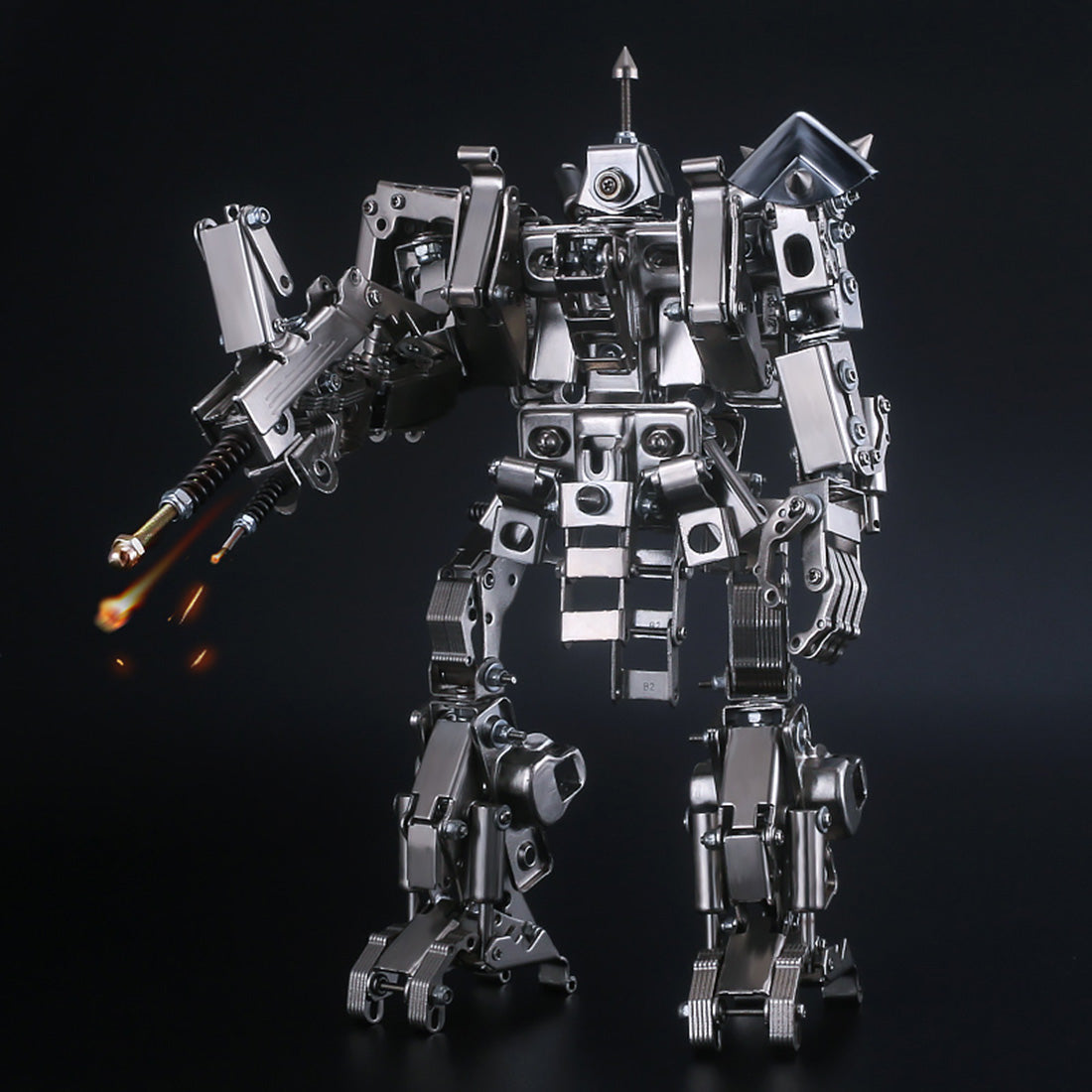 547Pcs 25cm 3D Metal Assembly Combat Mecha Figure Model Building Kit