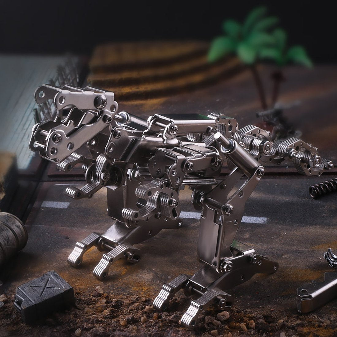 6 in 1 DIY Metal Assembly 3D Dinosaur Model Puzzle Kits