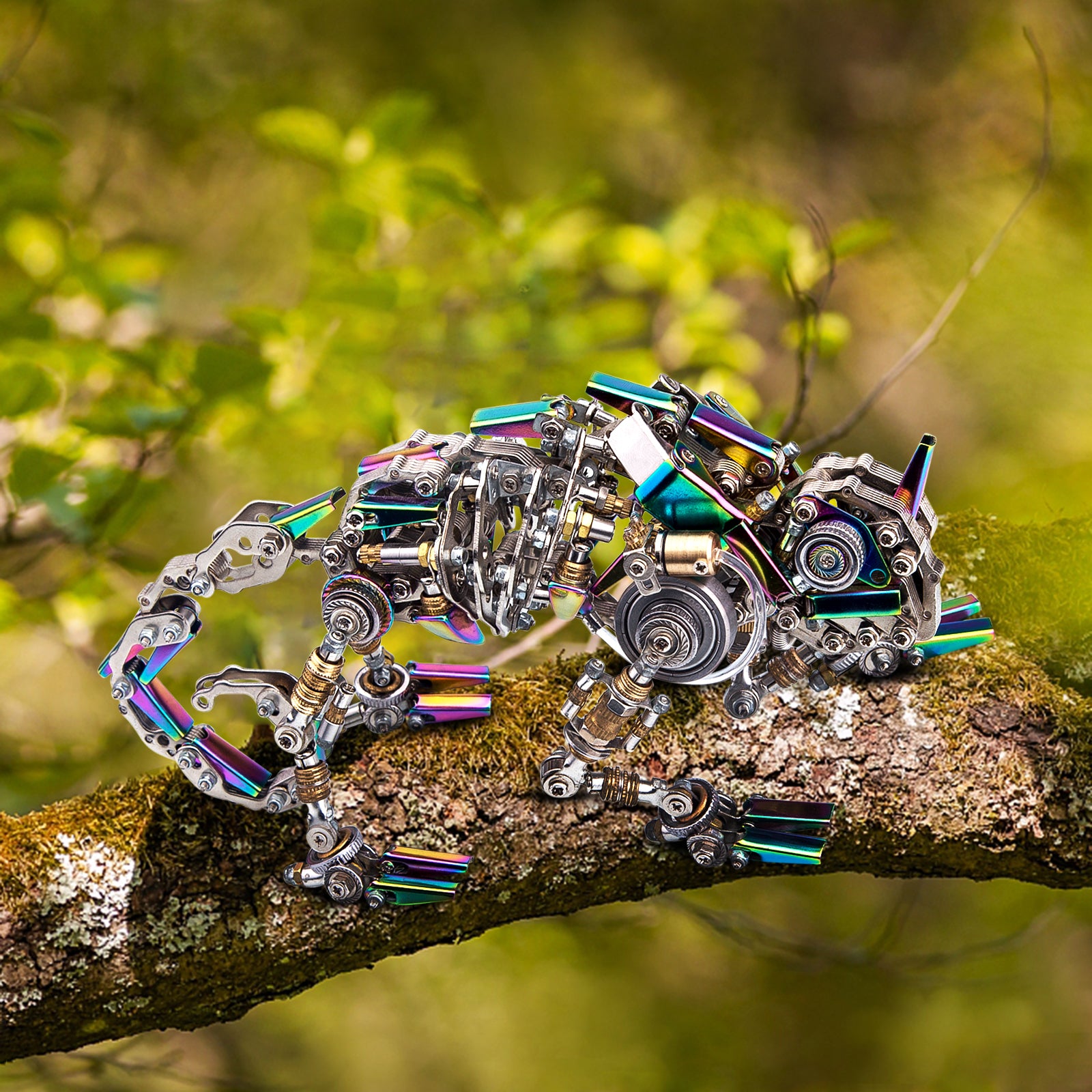 745pcs Steampunk Mechanical Mutant Chameleon Metal Lizard Kit Difficul