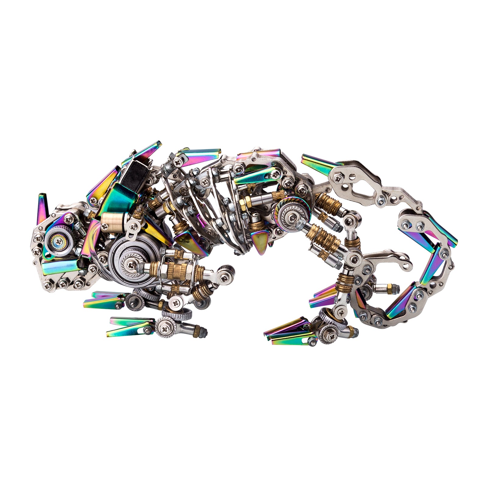 745pcs Steampunk Mechanical Mutant Chameleon Metal Lizard Kit Difficul