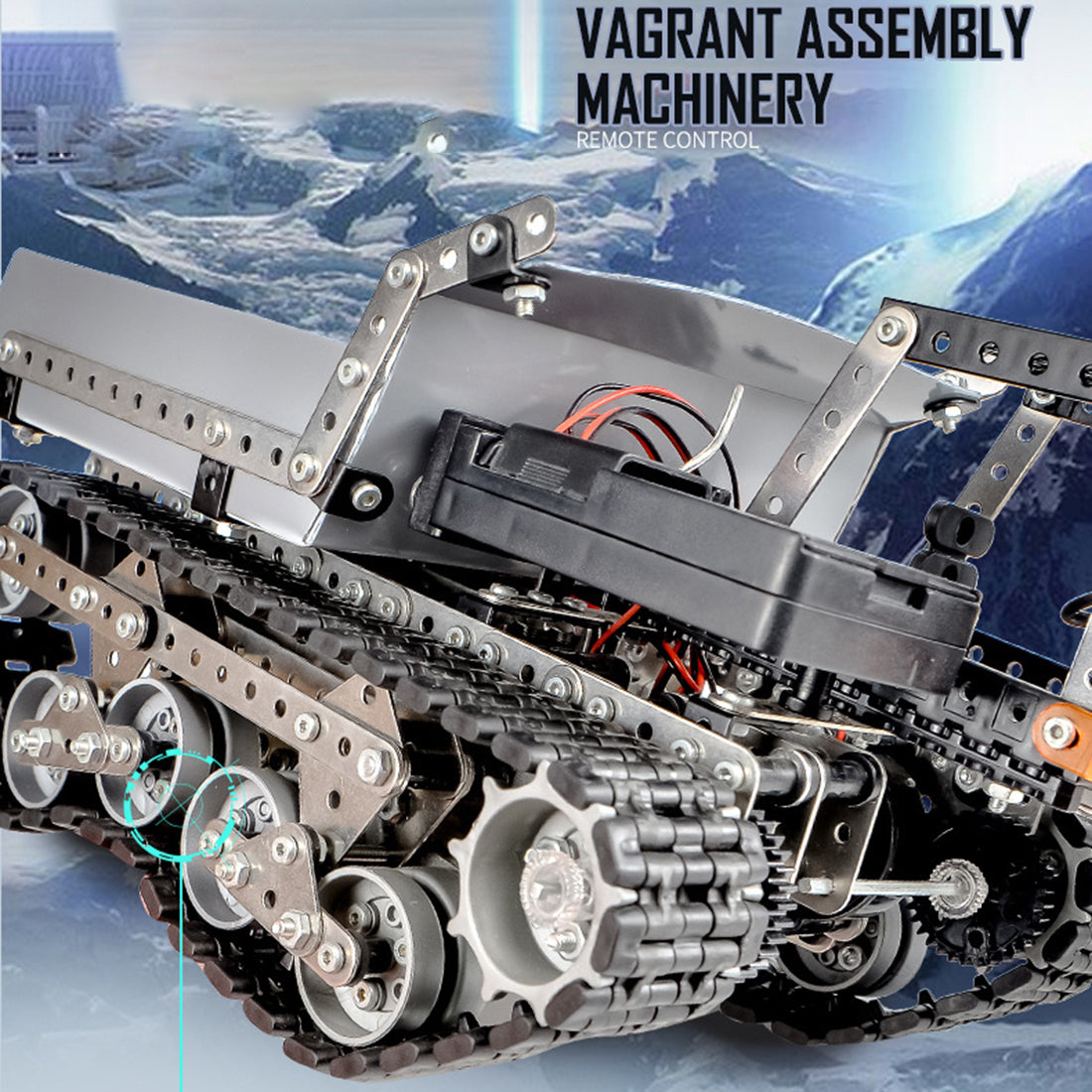 934Pcs 2.4G 9CH RC Dump Truck 3D Metal Model Kits Assembly Toy Difficu