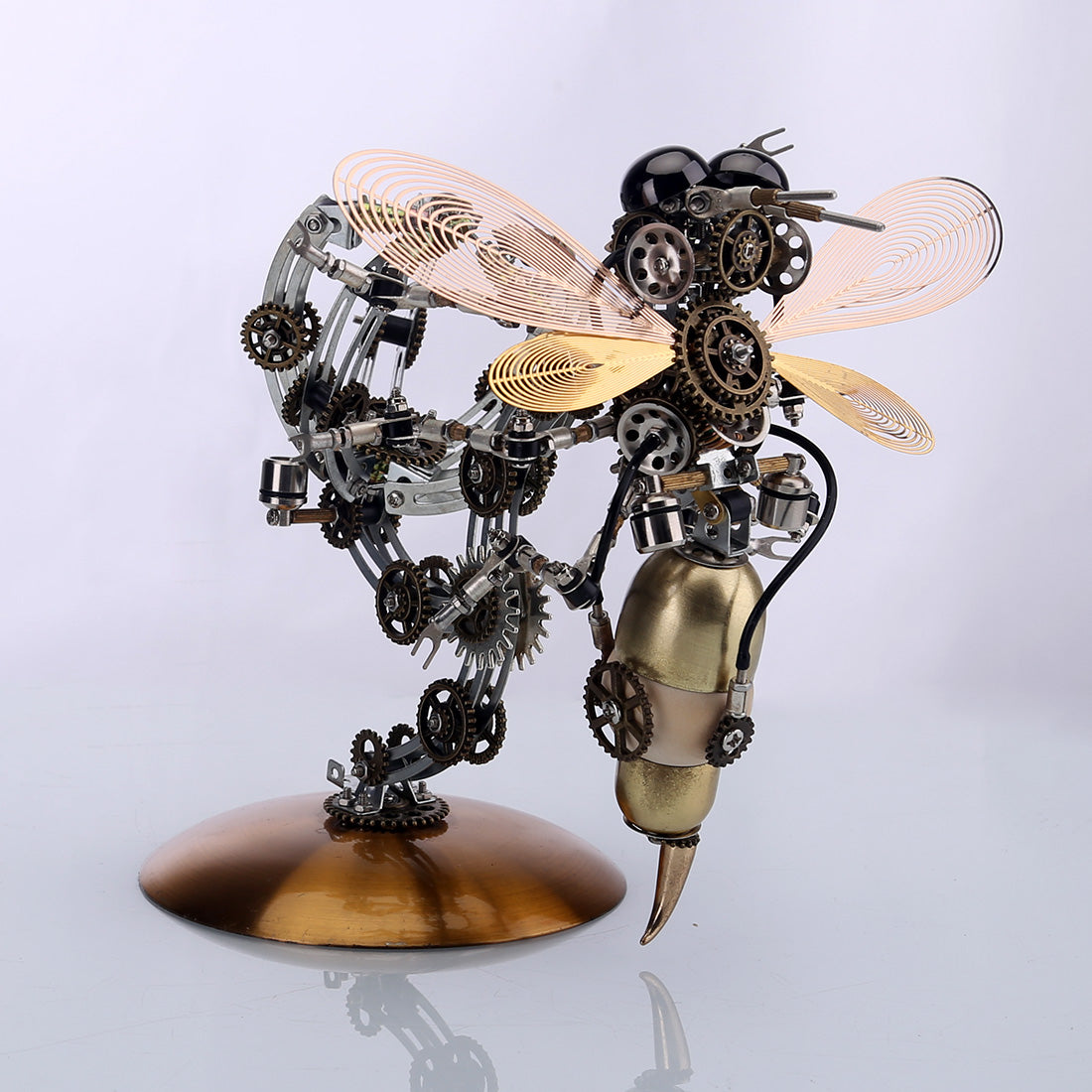 Bluetooth Speaker DIY Mechanical Wasp Assembly Steampunk Metal Model k