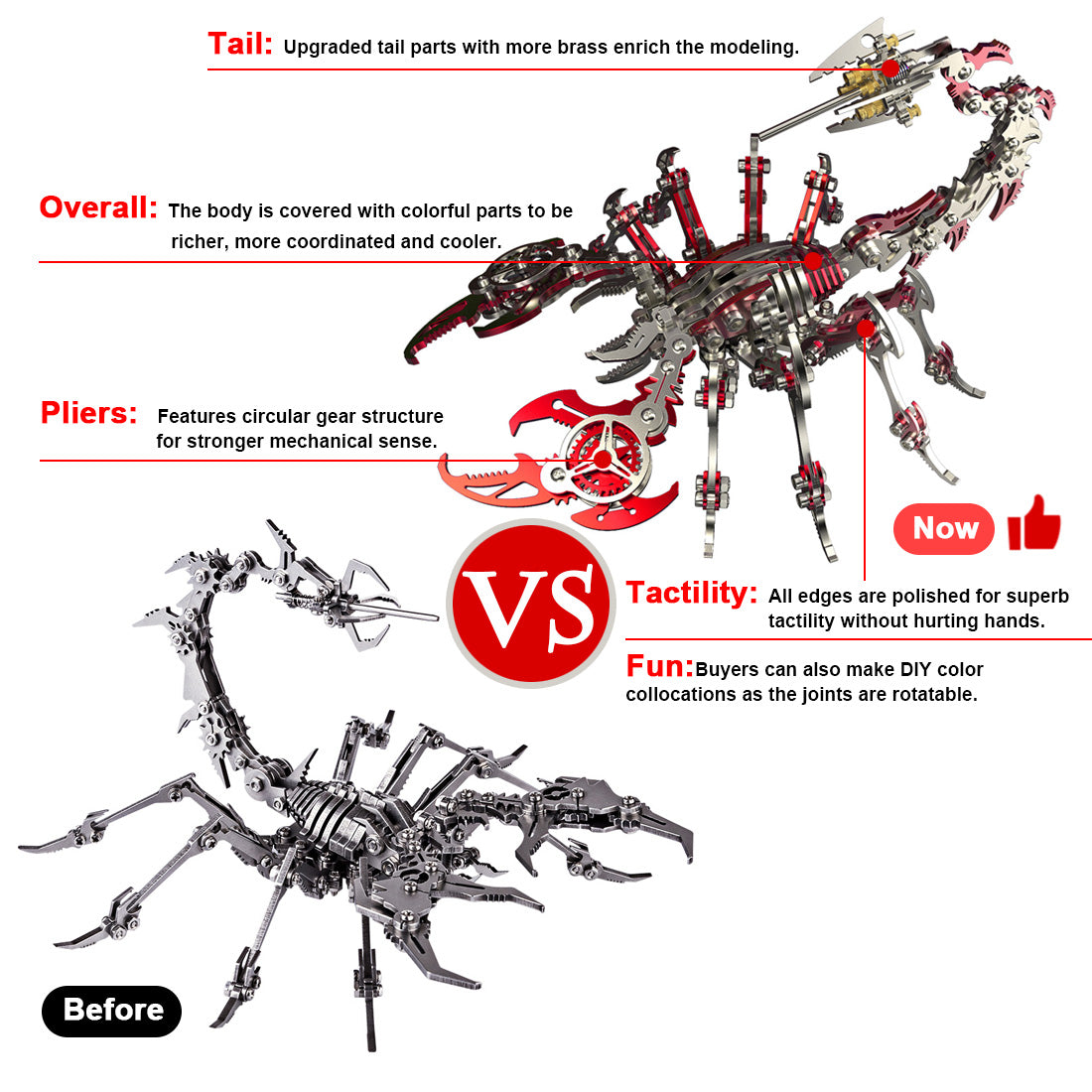 Building a Scorpion from Stainless Steel | Free Shipping | Moyustore