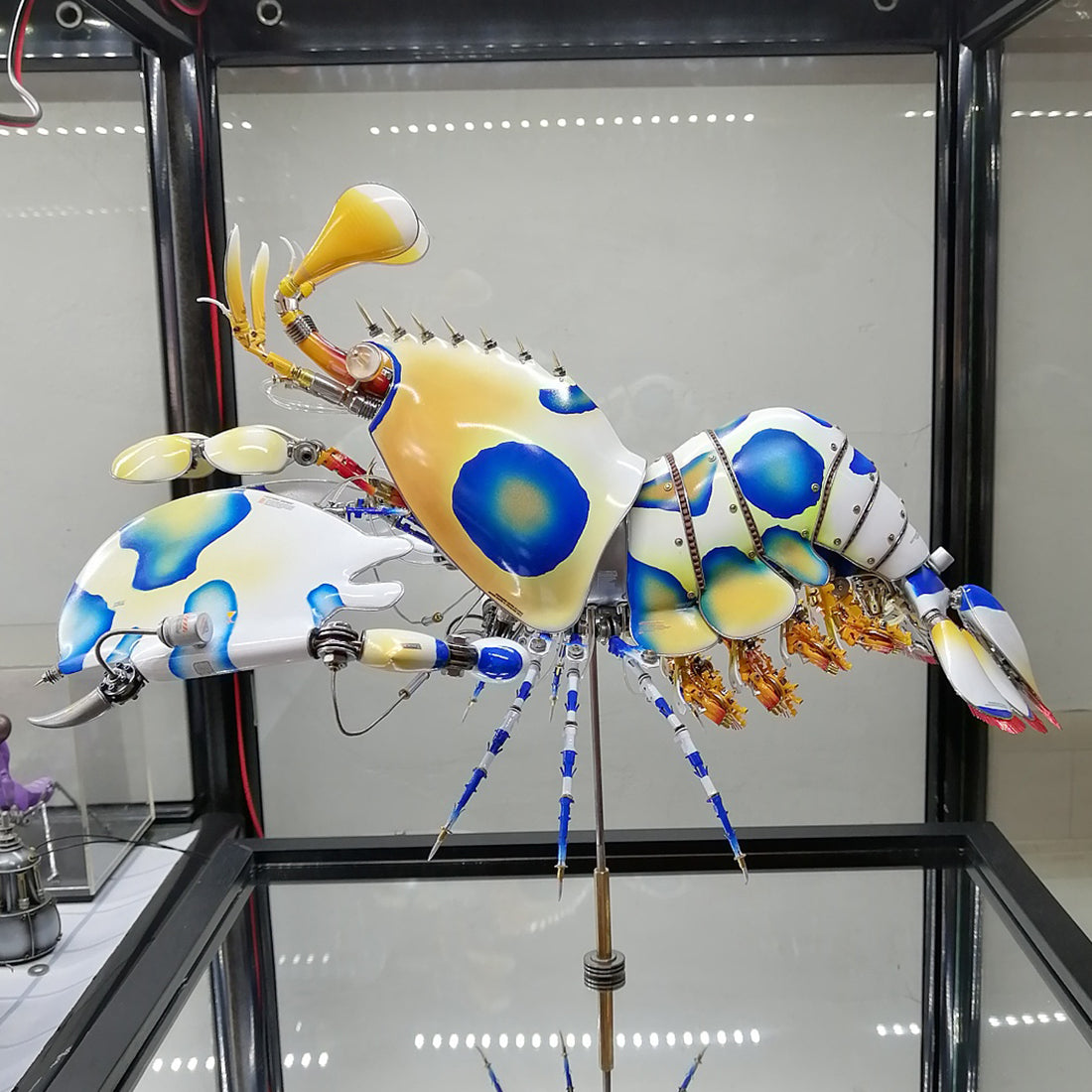 Customized 3D Metal lobster Sculpture Assembly Model Kits Crafts for H