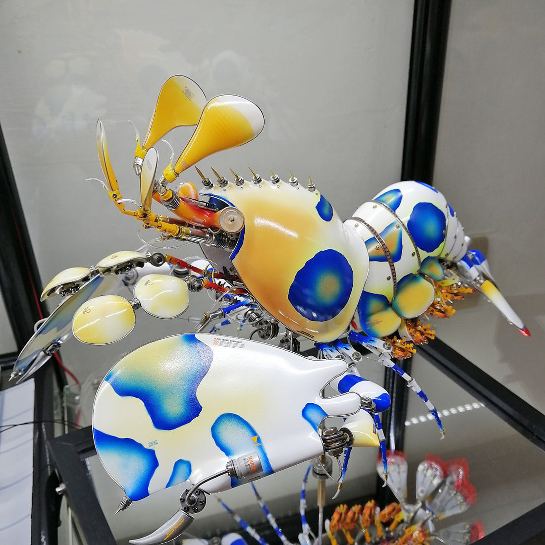 Customized 3D Metal lobster Sculpture Assembly Model Kits Crafts for H