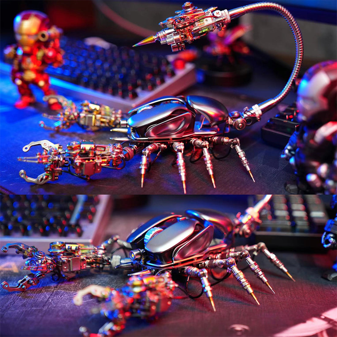 Punk Gaming Scorpion Mouse DIY Metal Kits Phone Holder