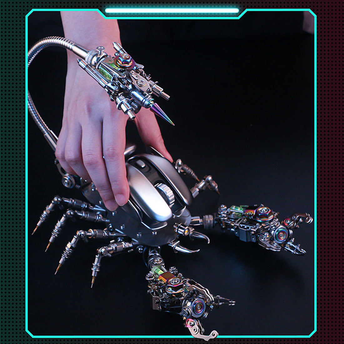 Punk Gaming Scorpion Mouse DIY Metal Kits Phone Holder