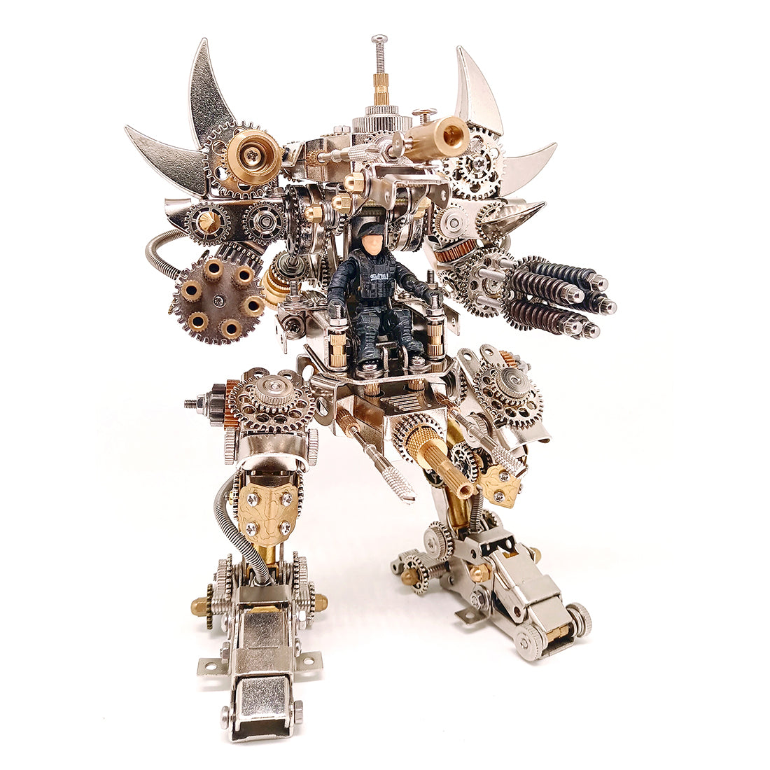 DIY 3D Metal Mechanical Fighting Mecha Model Kit Taurus Berserker + Ch