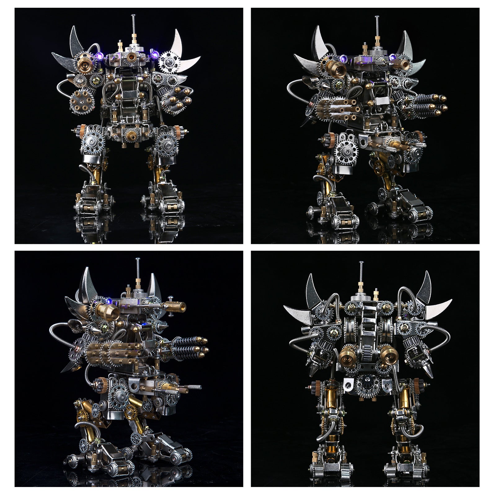 DIY 3D Metal Mechanical Fighting Mecha Model Kit Taurus Berserker + Ch