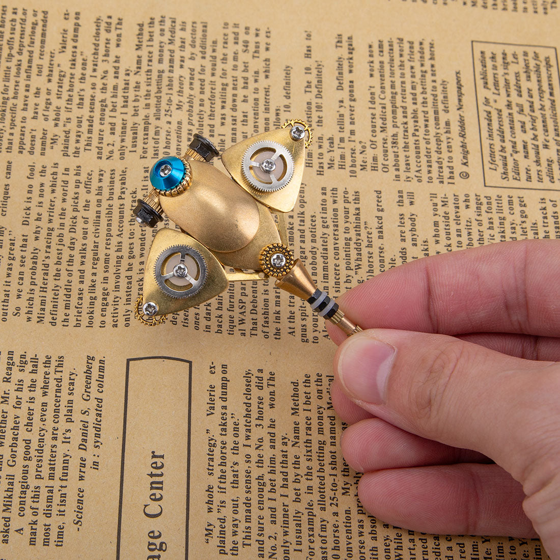 DIY Assembly Steampunk Devil Ray Fish 3D Metal Puzzle for Kids 100+PCS