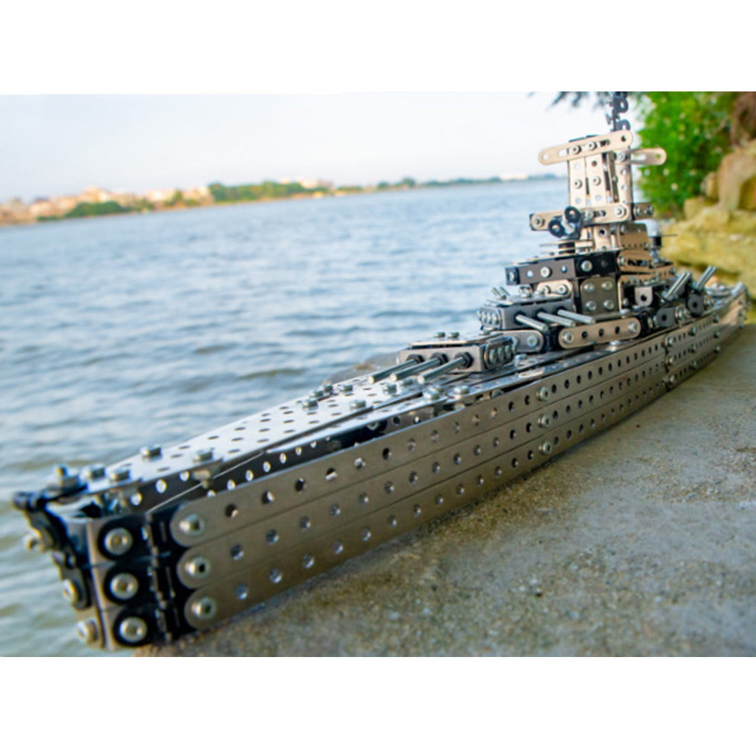 DIY Metal Assembly Military Battleship Fighter Aircraft Tank Set