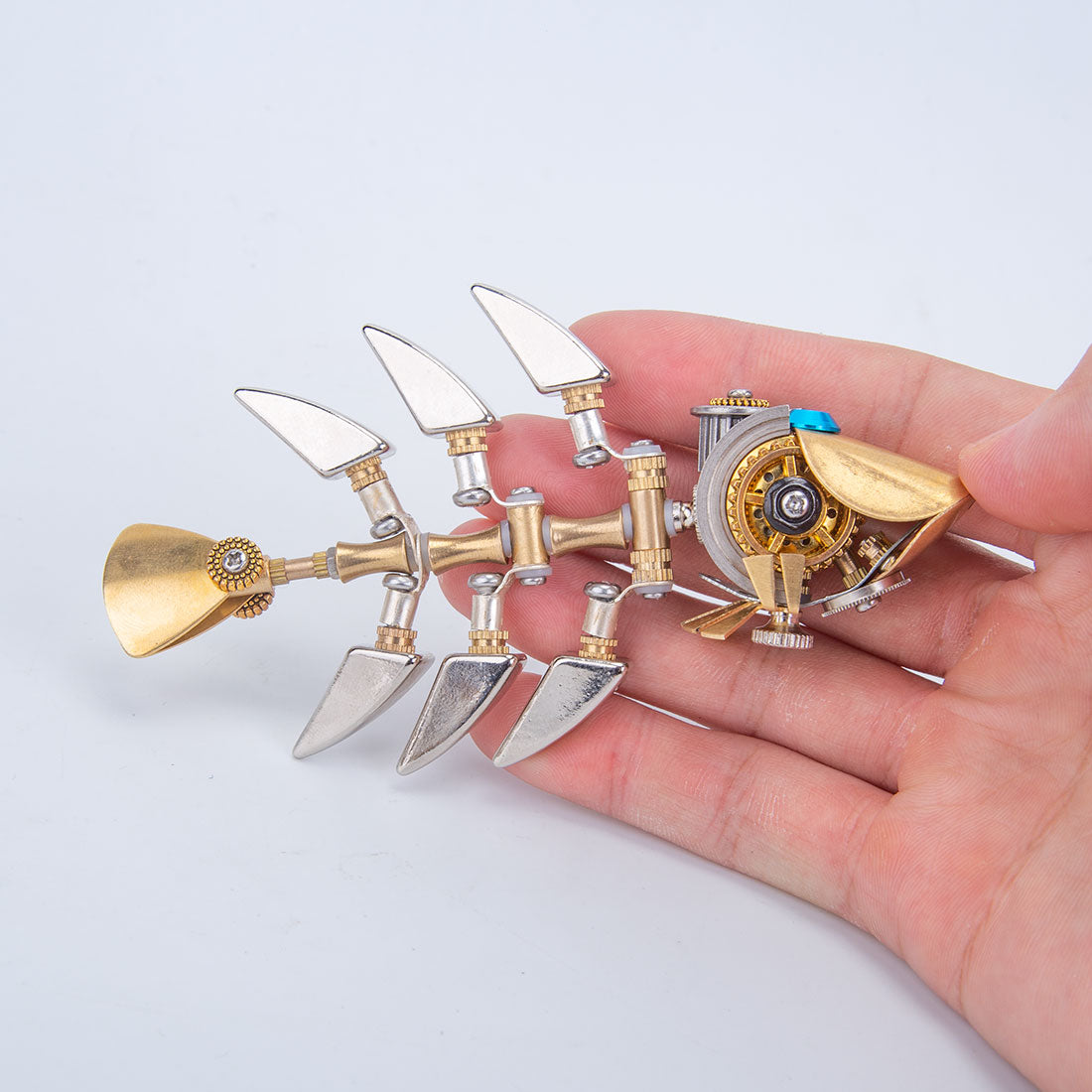 DIY Steampunk Fish Bone 3D Metal Puzzle for Kids