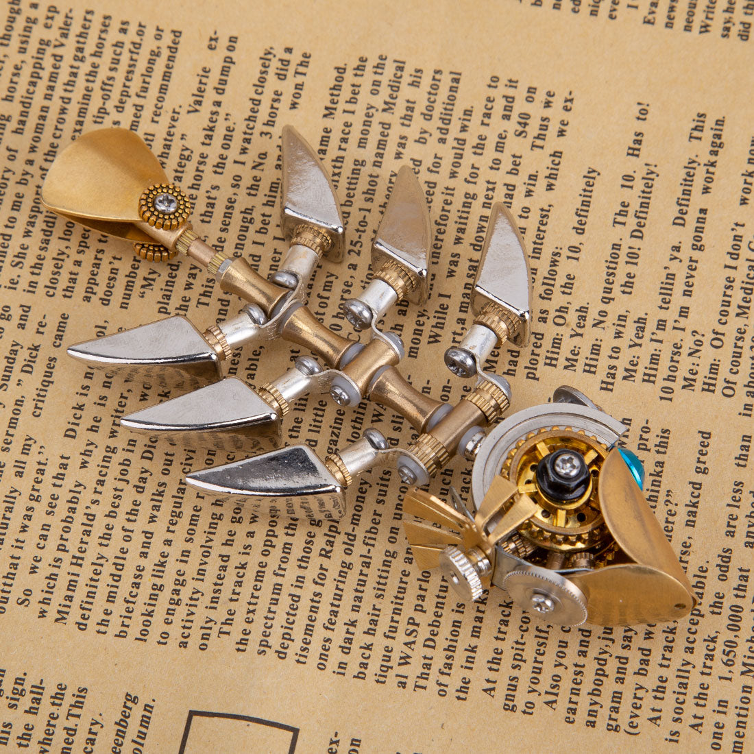 DIY Steampunk Fish Bone 3D Metal Puzzle for Kids