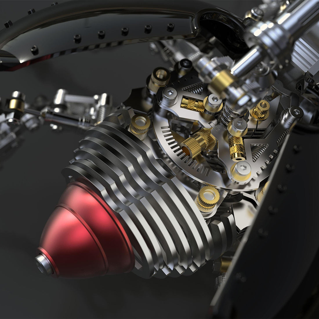 Large Dynastes Hercules Beetle with Long Horn 3D Metal Model Kits Asse