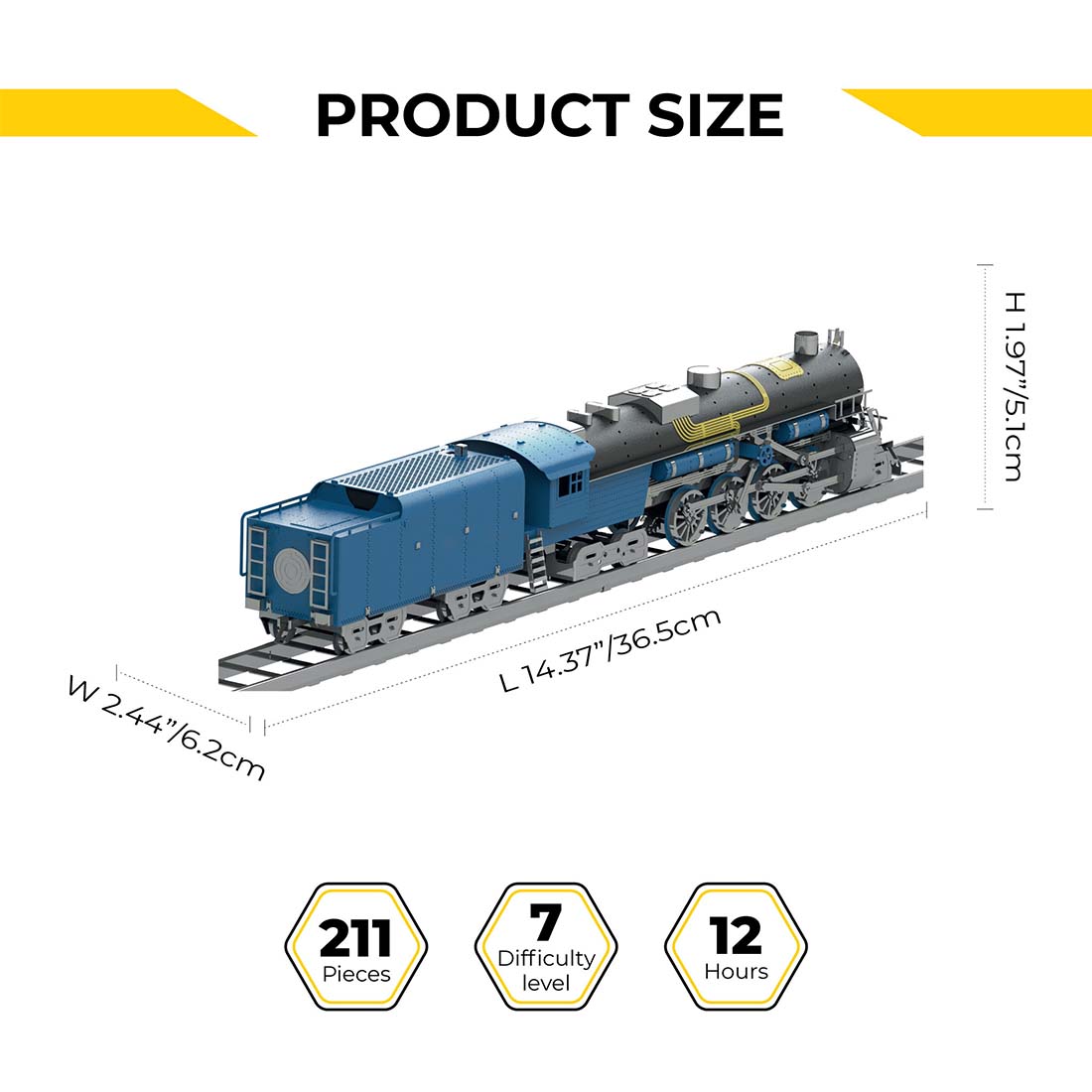 Mechanical Polar Steel Model Steam Train Ride Model DIY 3D Metal Puzzl