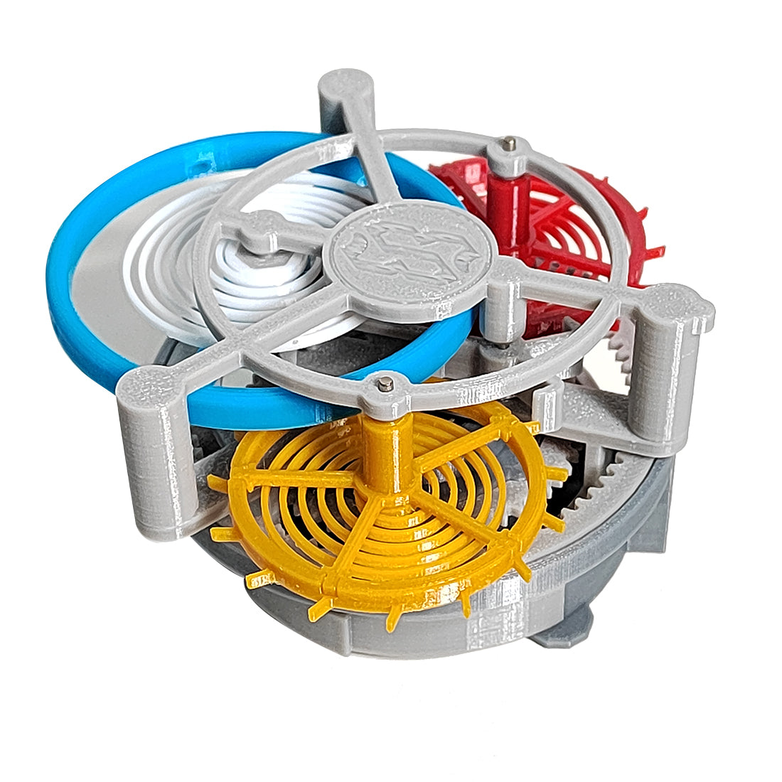 Mechanical Tourbillon Flying Machine Assembly 3D Printed Toy