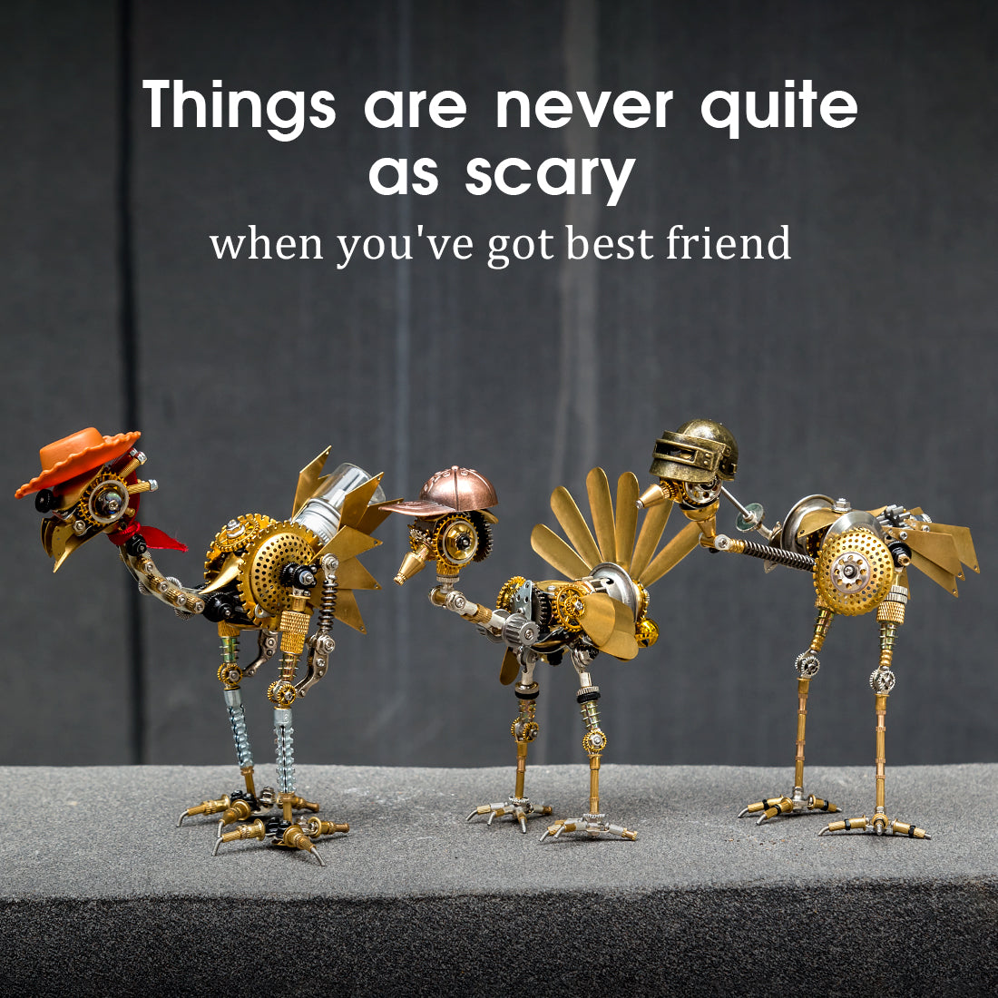 Medieval Steampunk Knight Emu Bird with Sword and Shield 250PCS 3D Met