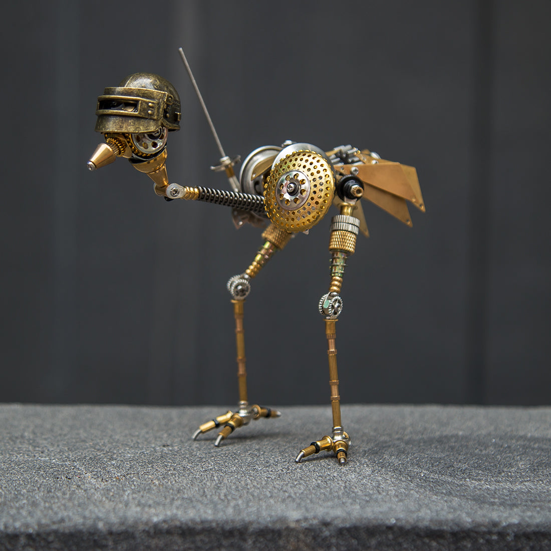 Medieval Steampunk Knight Emu Bird with Sword and Shield 250PCS 3D Met