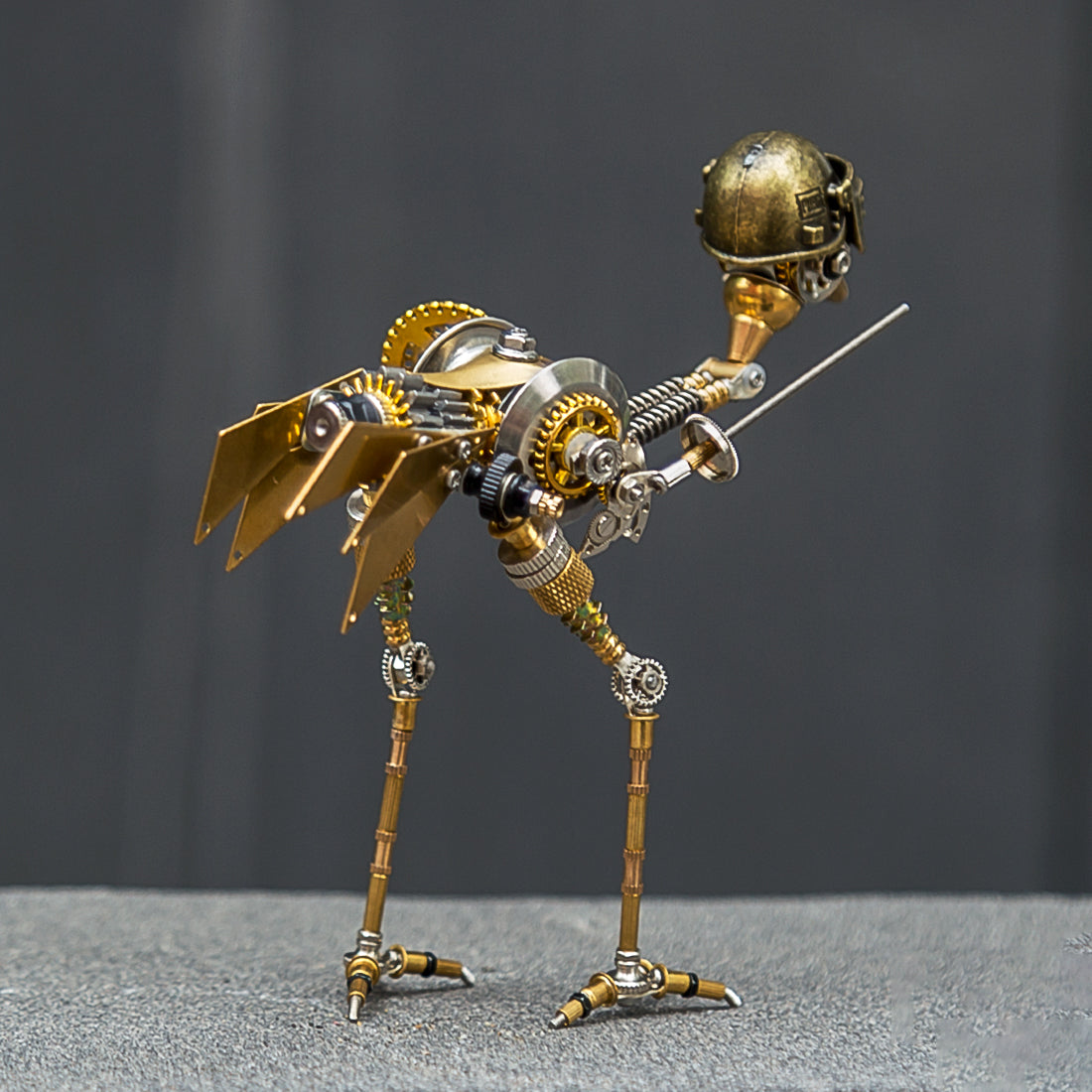 Medieval Steampunk Knight Emu Bird with Sword and Shield 250PCS 3D Met