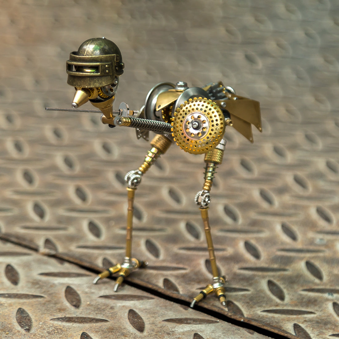 Medieval Steampunk Knight Emu Bird with Sword and Shield 250PCS 3D Met