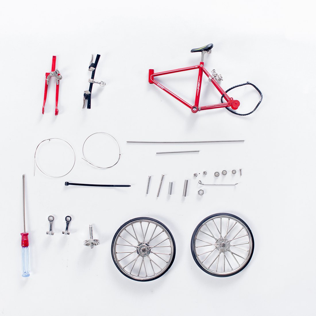 Metal DIY Assembly Mountain Bike Bicycle 3D Model Kit Collection