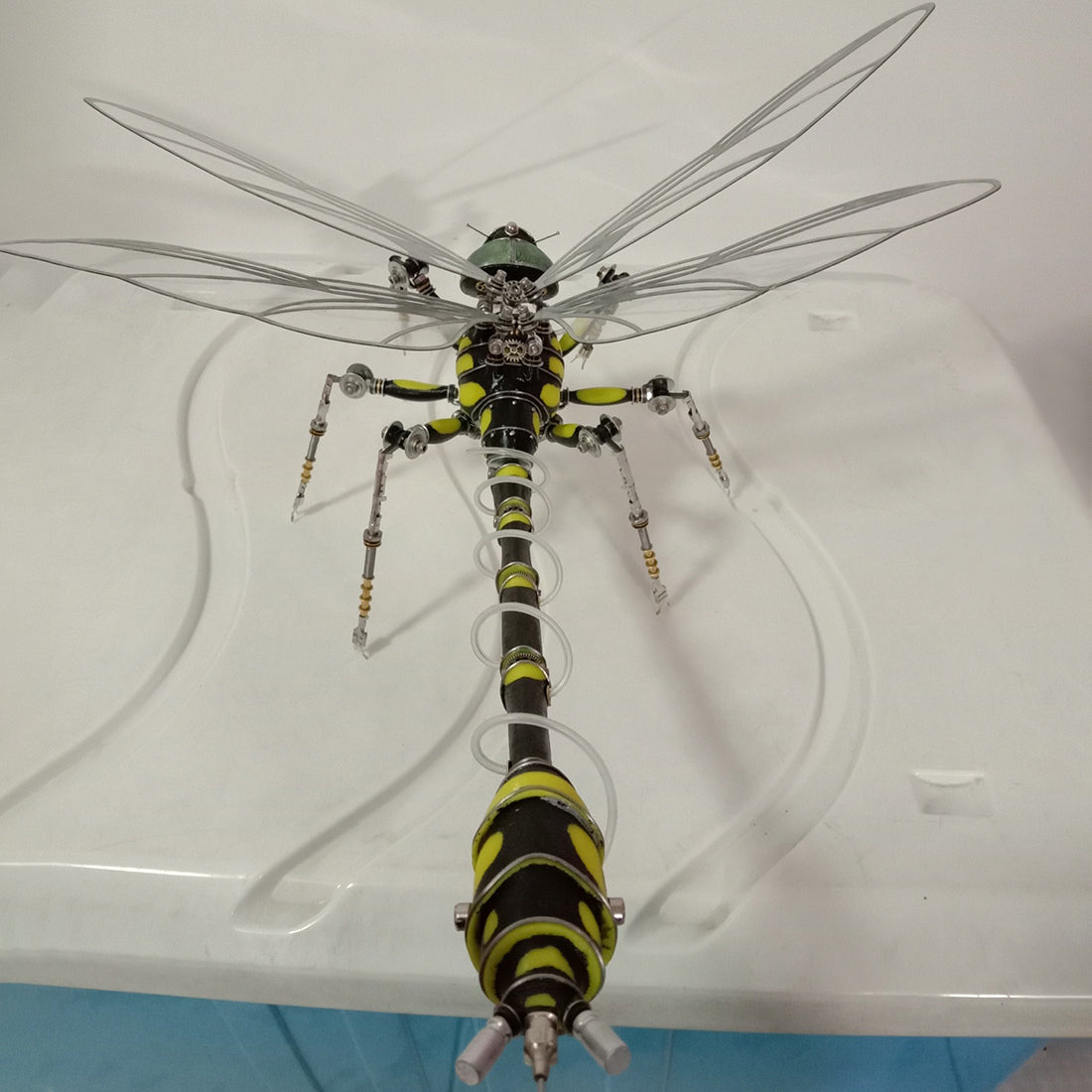 Metal Dragonfly King Assembled Model Kits 3D Handmade Bug Insect Sculp