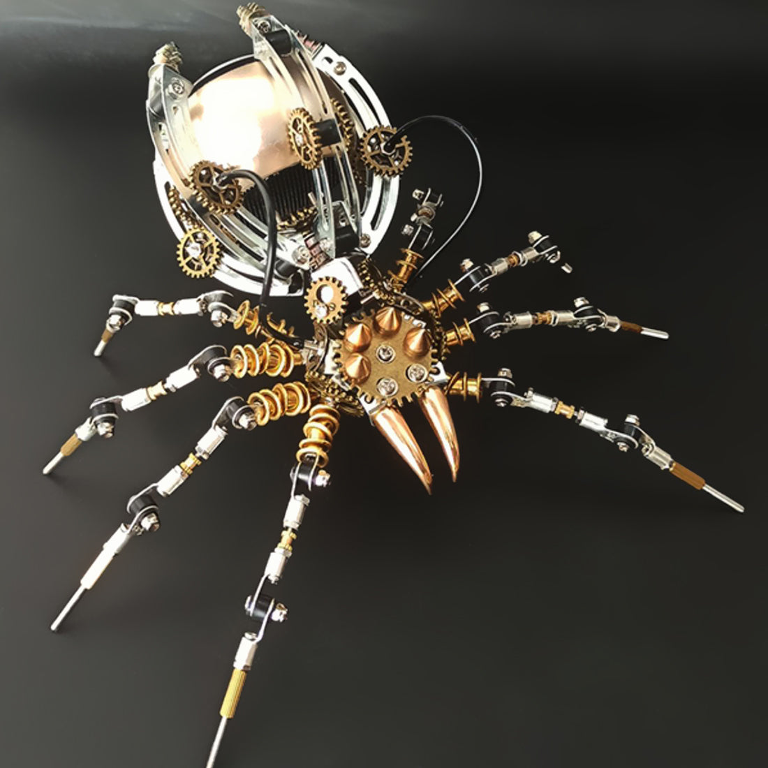 Metal Model Kits 512PCS Metal Spider Bluetooth Speaker Steampunk