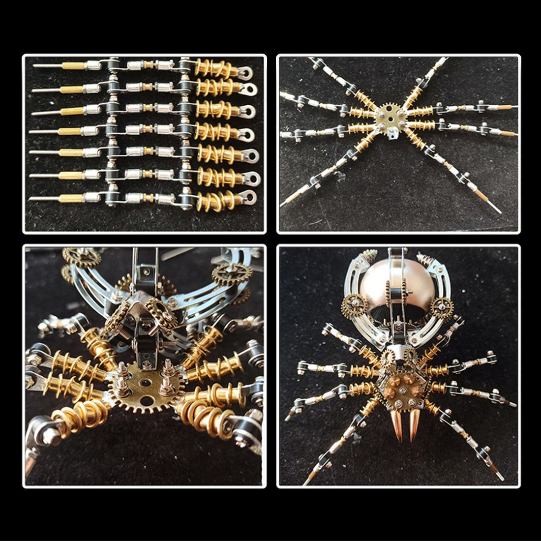 Metal Model Kits 512PCS Metal Spider Bluetooth Speaker Steampunk