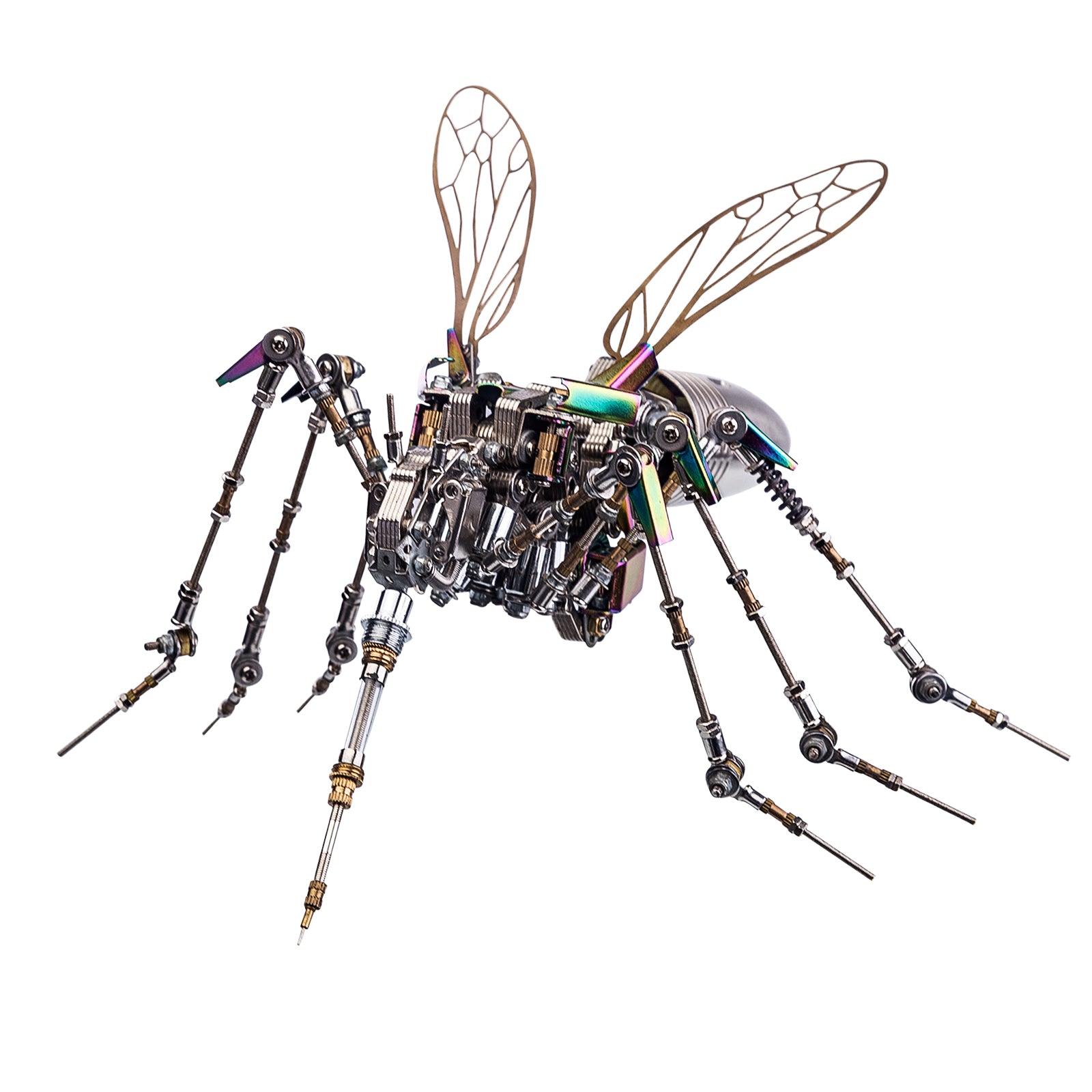 Steampunk Big Mosquito Insect Model Kit Metal Art Insect Statue-Blood0