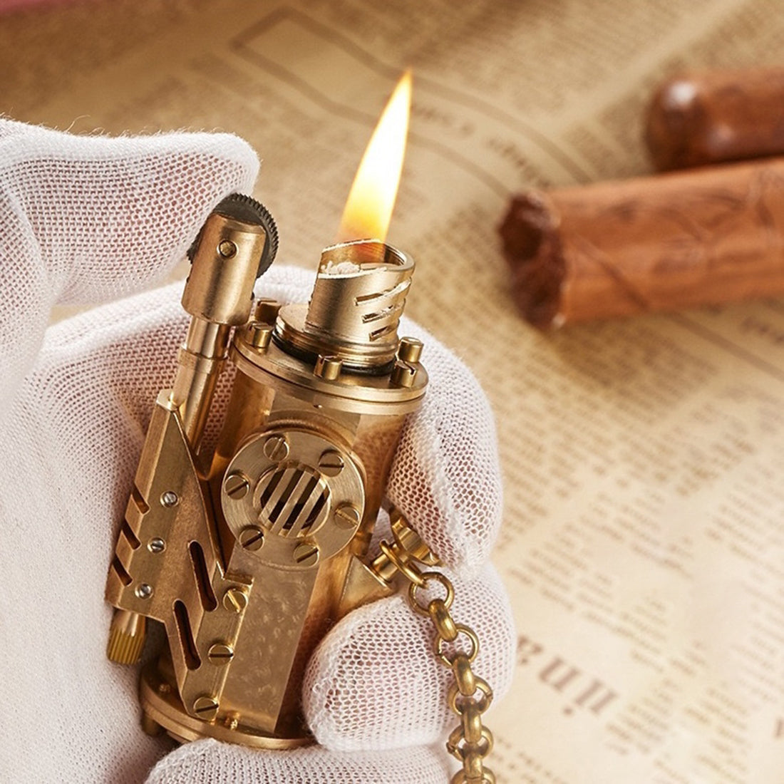 Steampunk Brass Kerosene Lighter