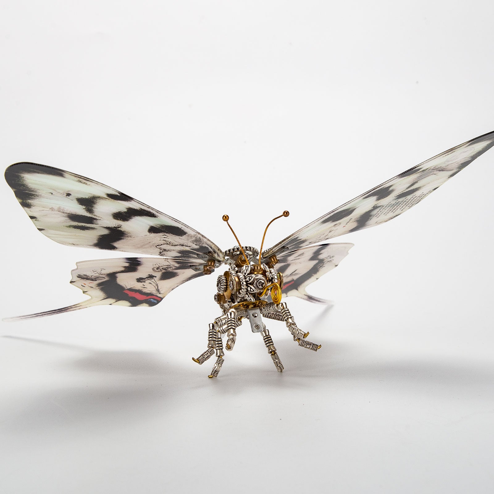 Steampunk Dragon Swallowtail Butterfly Metal Model Kits with Landscape