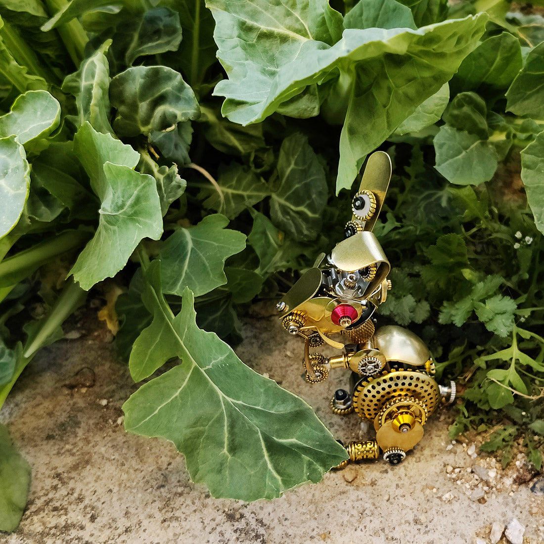 Steampunk Easter Bunny Egg Model Metal Assembly Kits