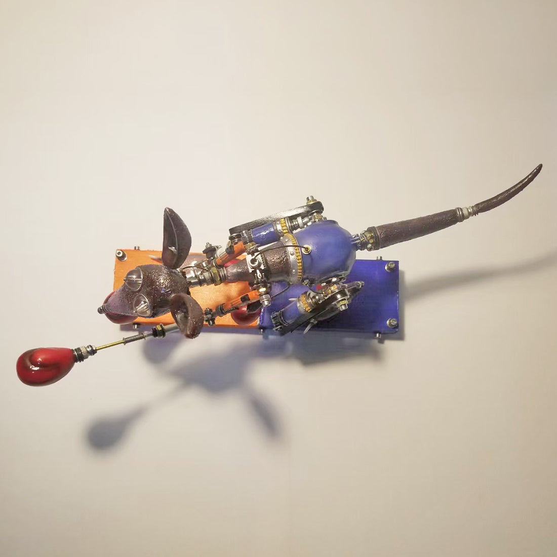 Steampunk Mechanical Metal Kangaroo Boxer Assembled Model Kits Animal