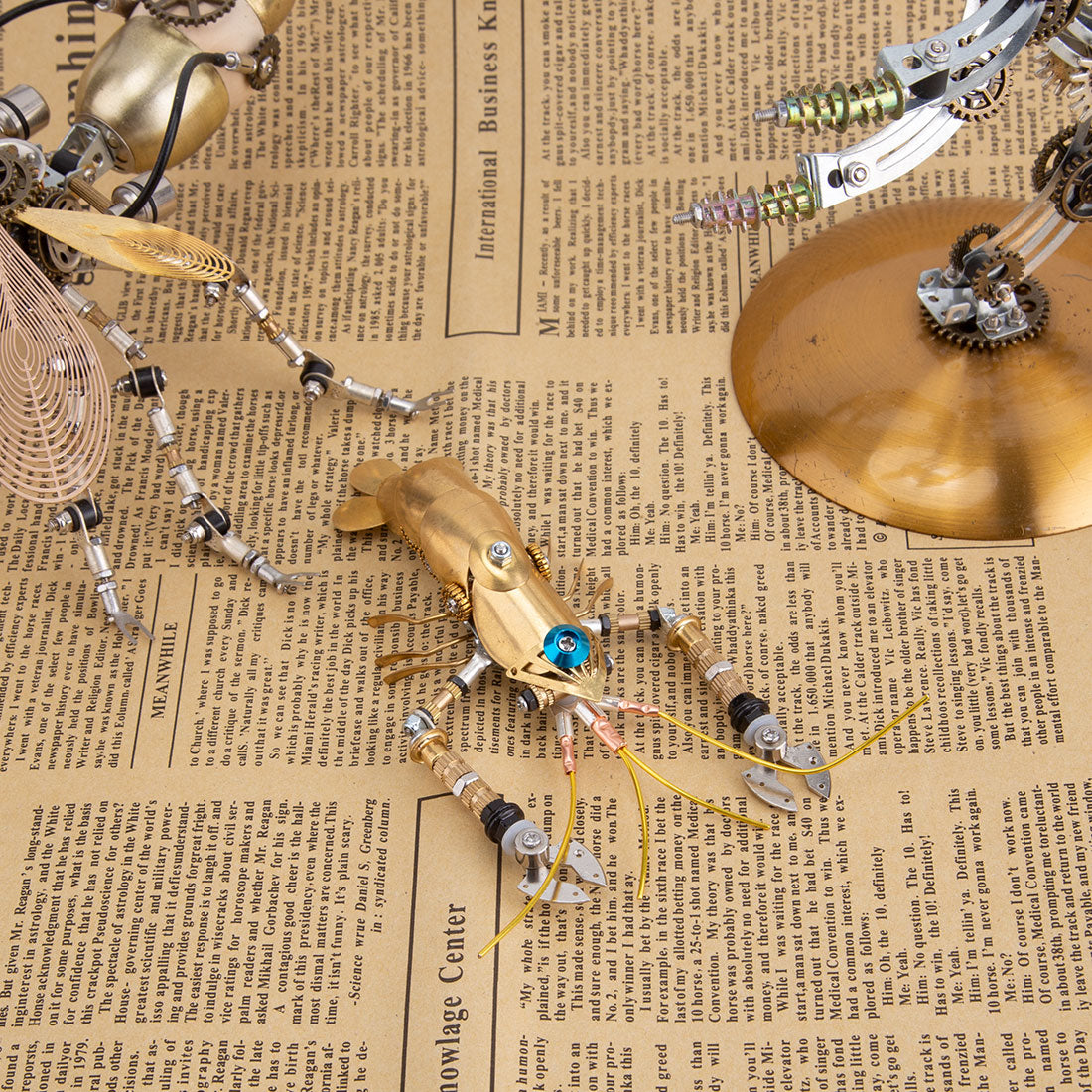 Steampunk Metal Mini Lobster DIY Assembly Model Building Kit for Child