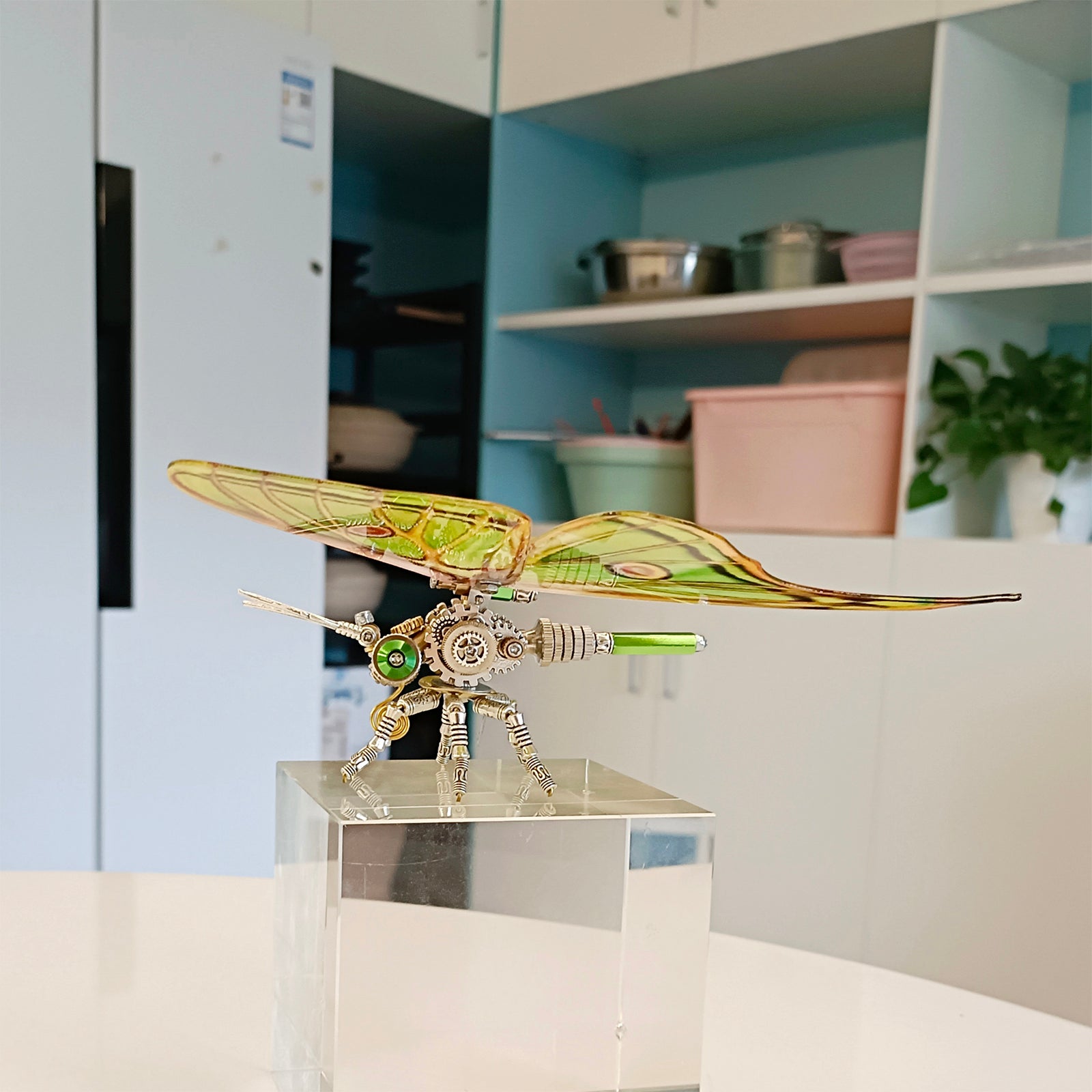 Steampunk Metal Spanish moon Moth 3D Model Puzzle Kits