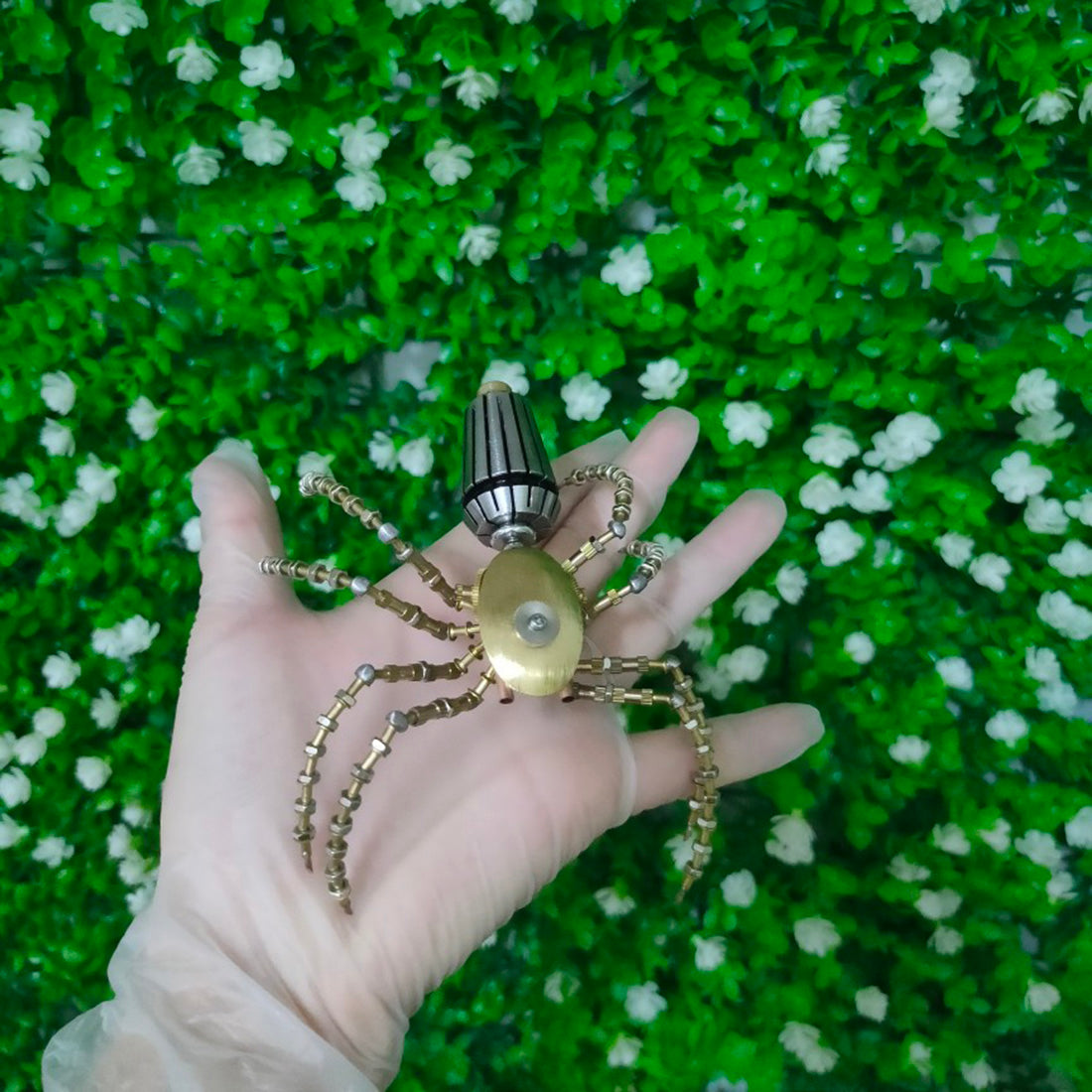 Steampunk Metal Wolf Spider Model