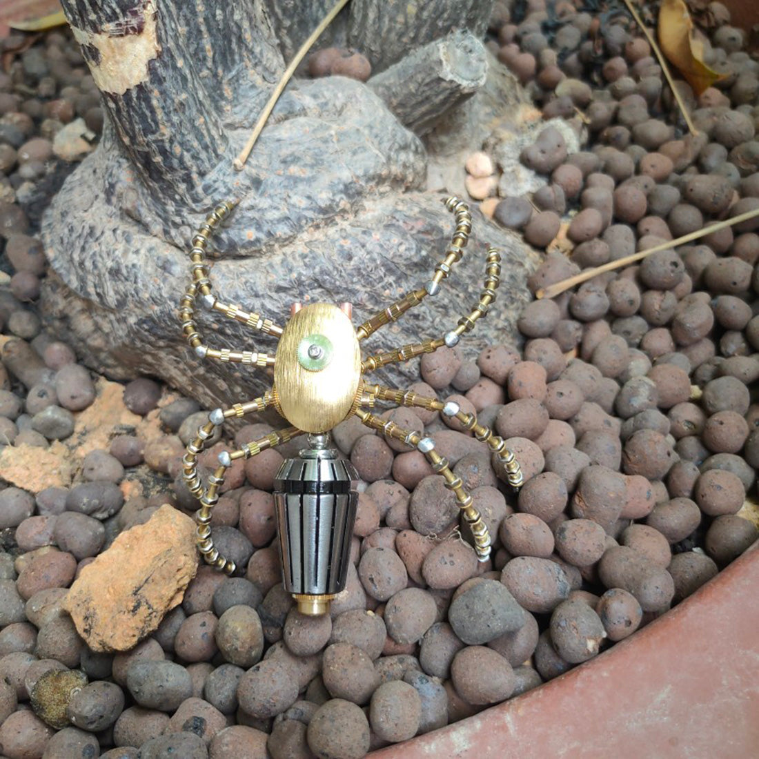 Steampunk Metal Wolf Spider Model