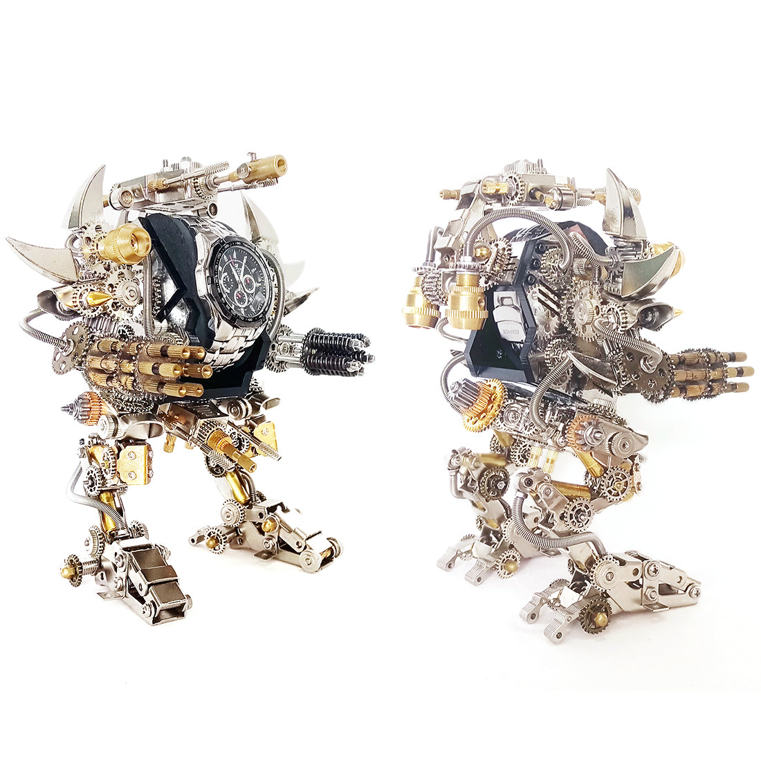 Taurus Robot Watch Stand Holder 3D Assembly Metal Fighting Mecha Actio