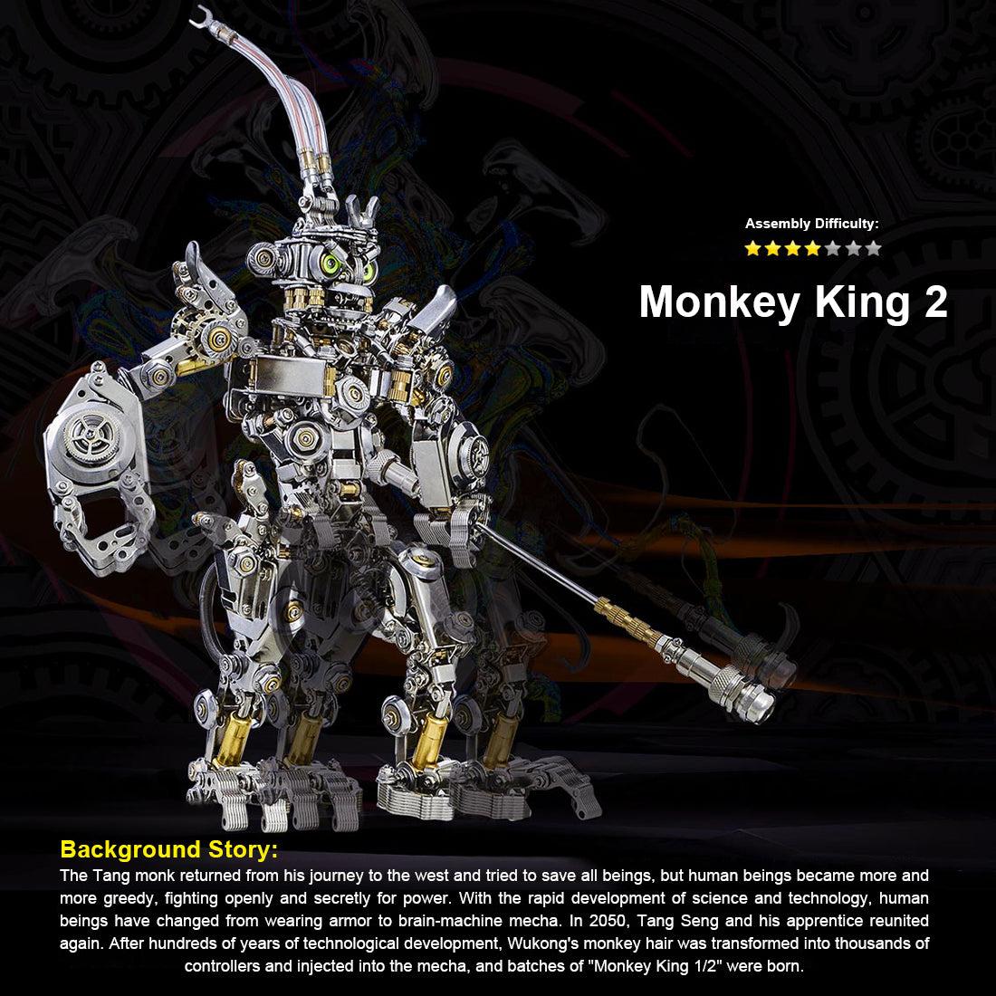 The Monkey King Metal Transforming Mech Model Kit Wukong