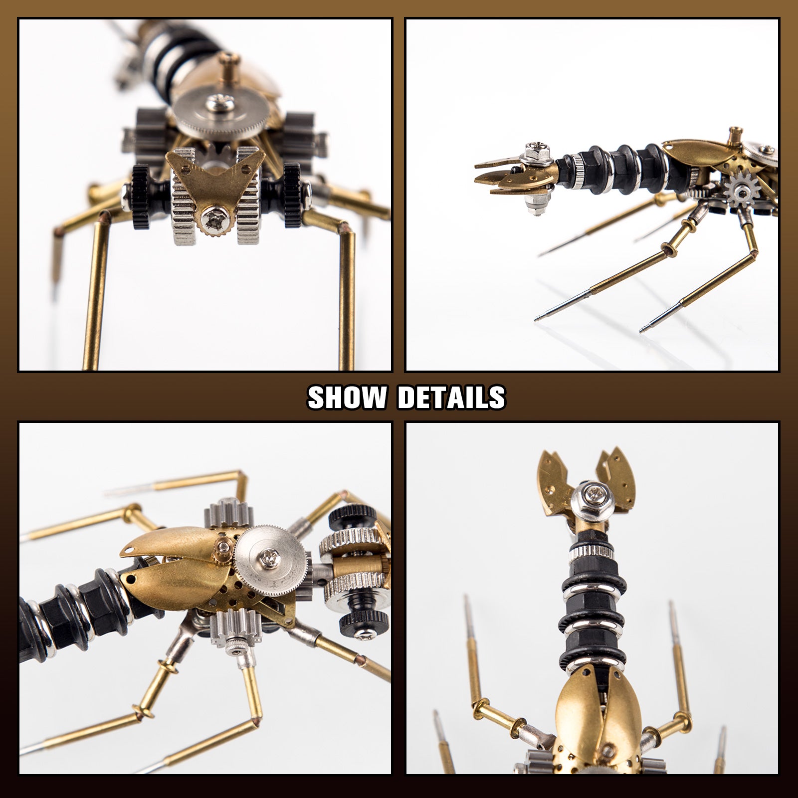 Tiny Steampunk Insects 3D Metal Bugs Mosquito Earwigs Bee Model Kits G