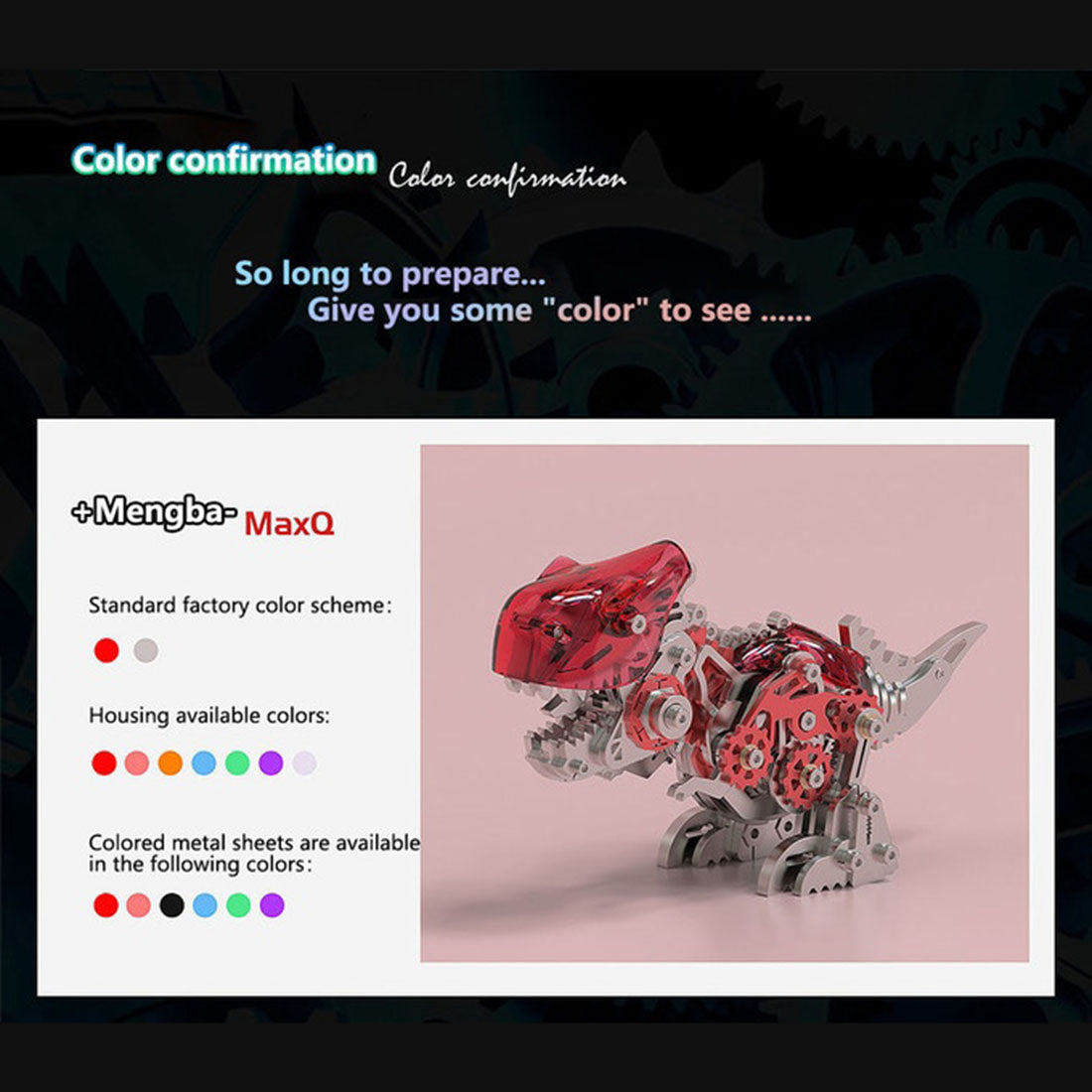 Tyrannosaurus Dinosaur 3D Metal Puzzle DIY Assembly Model Building Kit