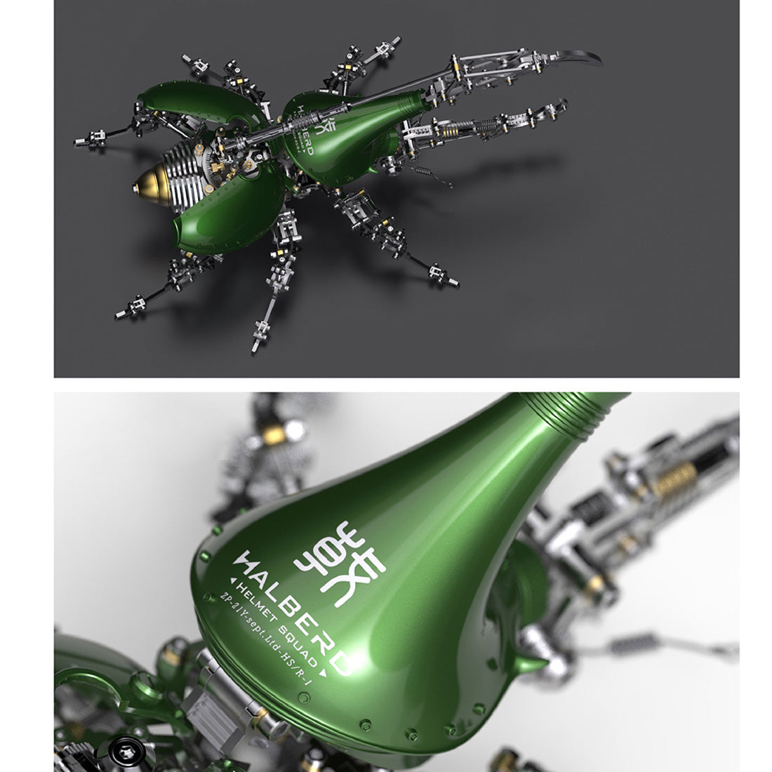 Upper Clamp Upgrade Kits with LED Lights for Mechanical Dynastes Model