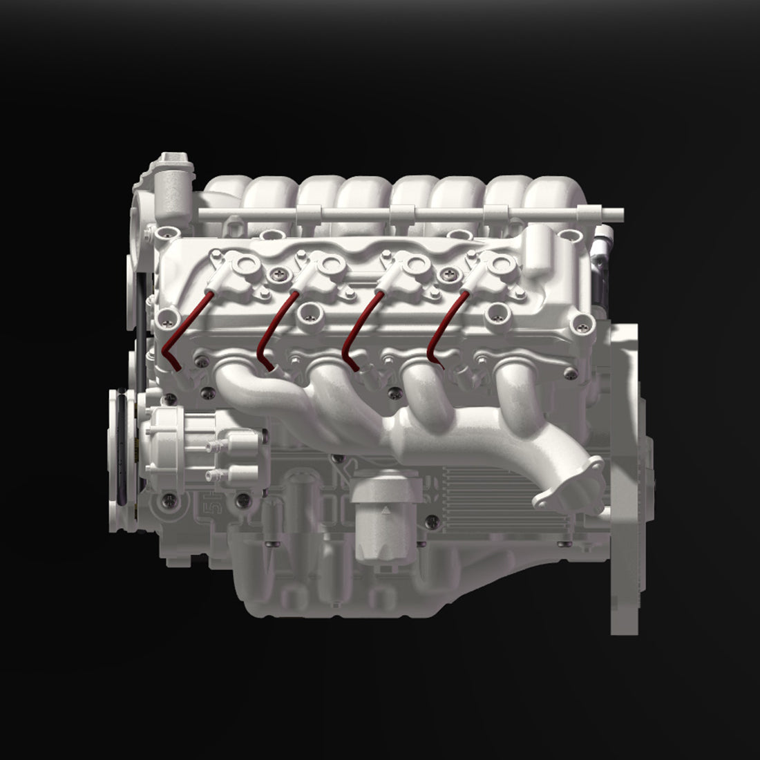 MAD RC V8 Engine Internal Combustion Engine Model Original Color