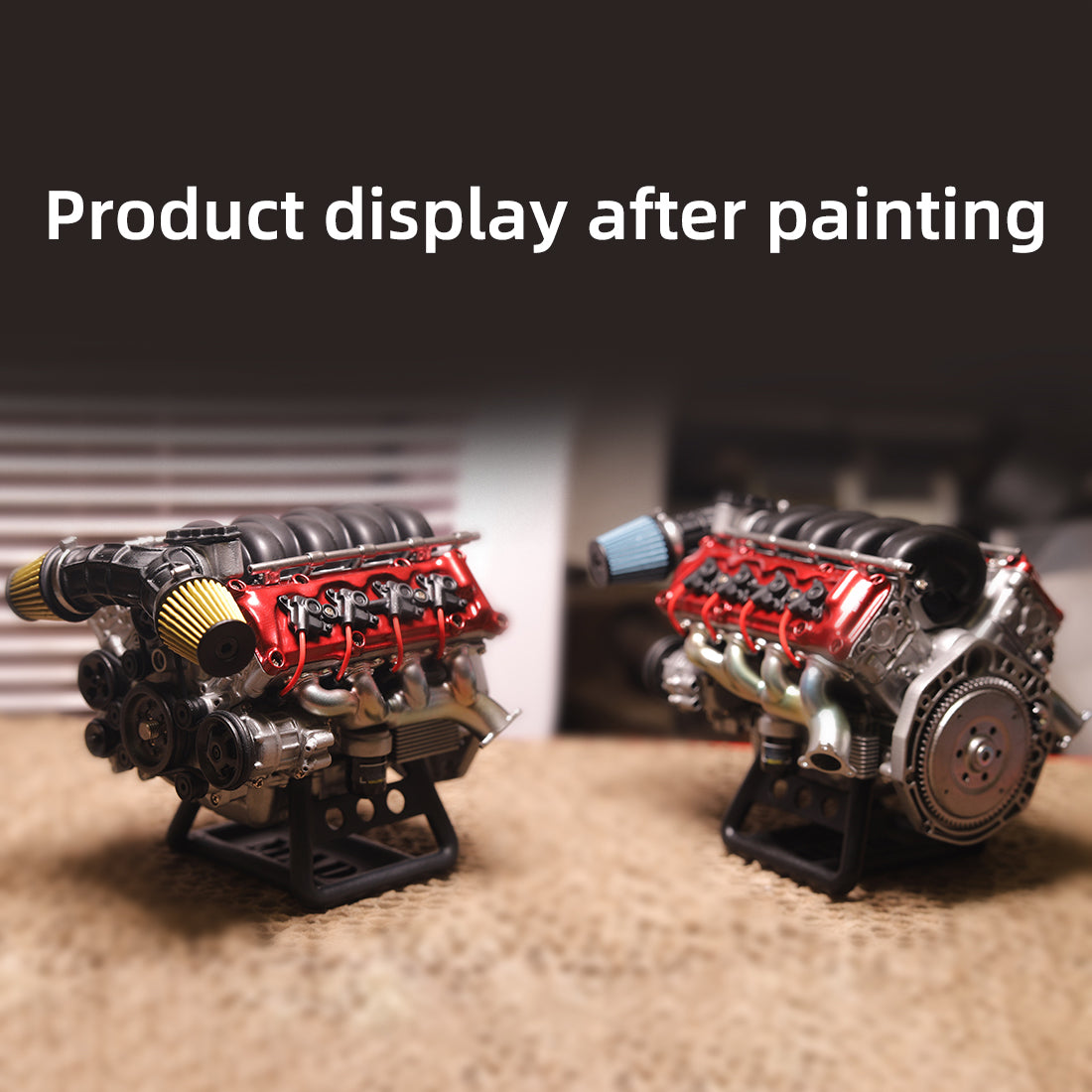 MAD RC V8 Engine Internal Combustion Engine Model Original Color